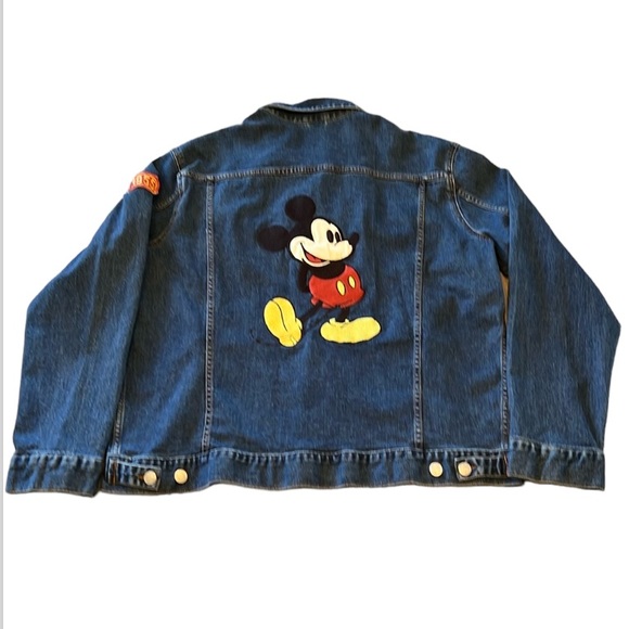 Disney | Jackets & Coats | Mickey Mouse Embroidered Denim Jacket For ...